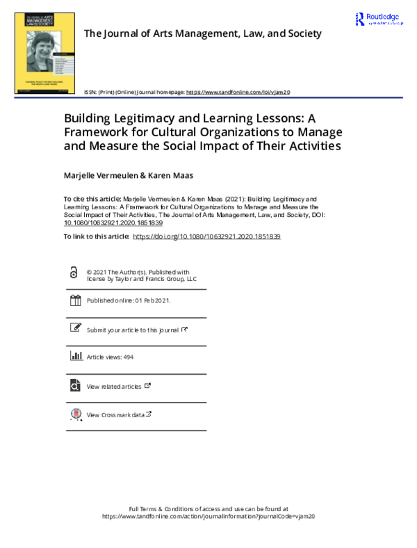 (PDF) Building Legitimacy and Learning Lessons: A Framework for ...
