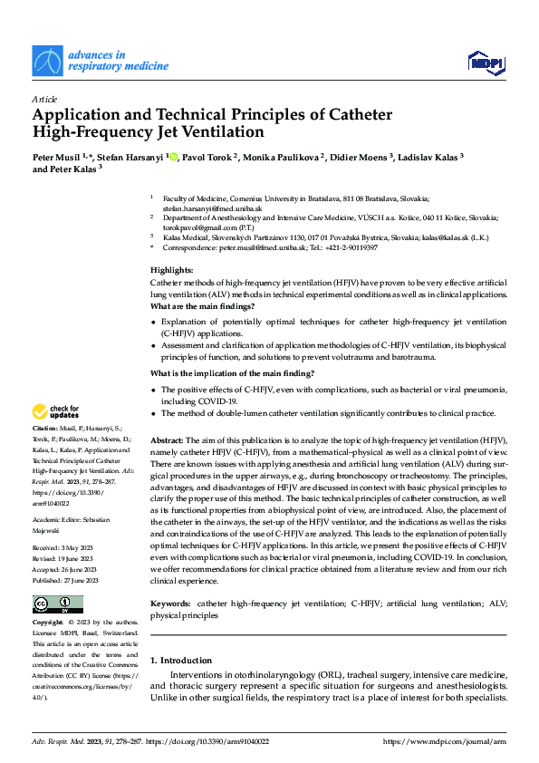 (PDF) Application and Technical Principles of Catheter High-Frequency ...