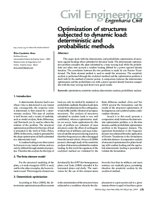 (PDF) Optimization of structures subjected to dynamic load ...