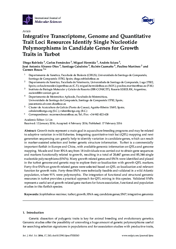 Pdf Integrative Transcriptome Genome And Quantitative Trait Loci Resources Identify Single