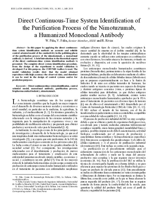 (PDF) Direct continuous-time system identification of the purification process of the ...