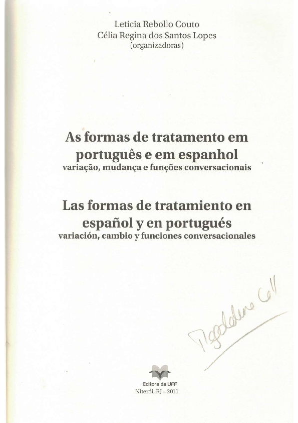 (PDF) Las formas de tratamiento nominales usadas por y para la ...