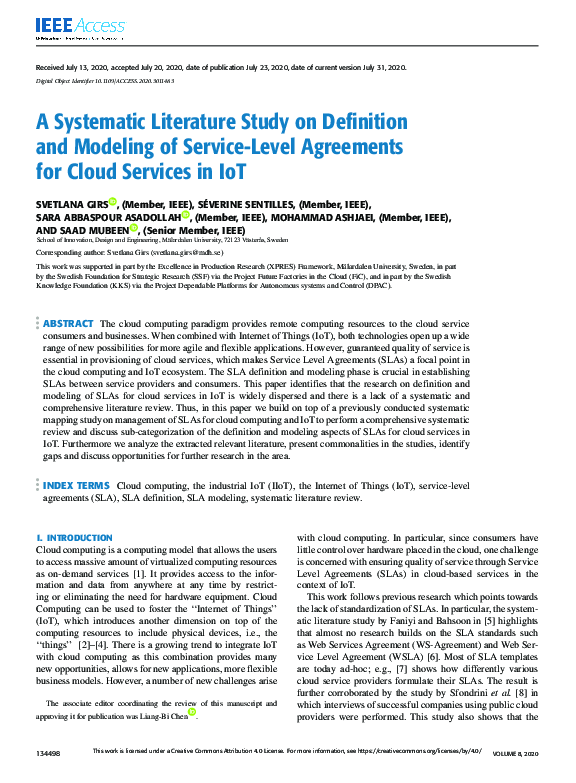 (PDF) A Systematic Literature Study on Definition and Modeling of ...