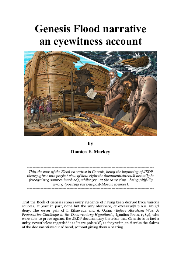 (DOC) Genesis Flood narrative an eyewitness account