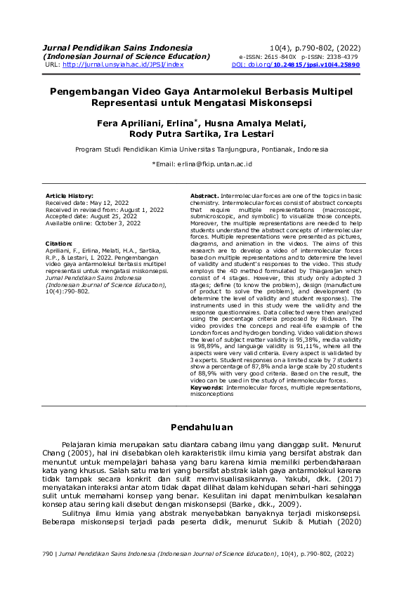 (PDF) Pengembangan Video Gaya Antarmolekul Berbasis Multipel ...