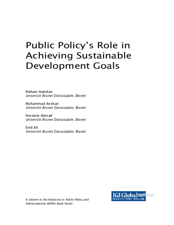 (PDF) The Role of Development Banks in Green Finance and Sustainability