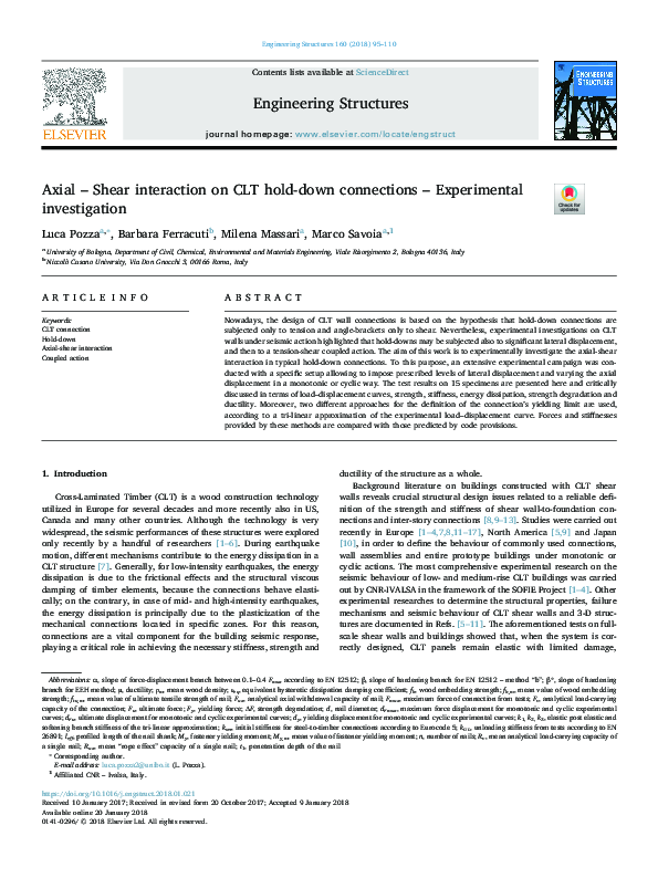 (PDF) Axial – Shear interaction on CLT hold-down connections ...