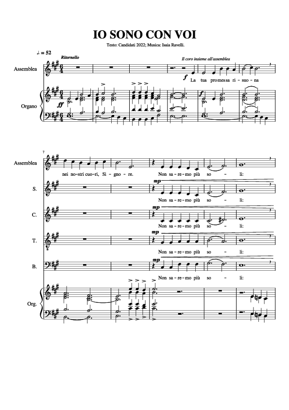 (PDF) Io sono con voi