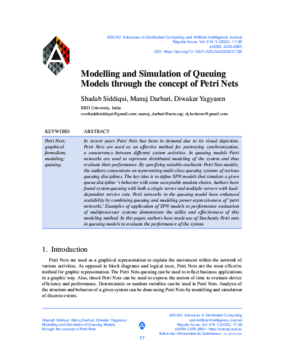 (PDF) Queuing Models Simulated with Petri Nets