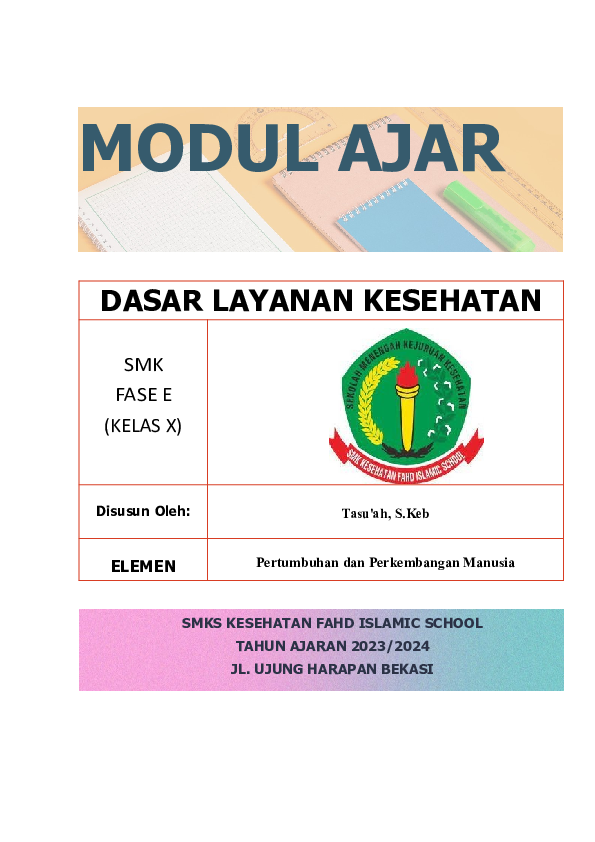 (DOC) MODUL AJAR PPM TASU'AH JULI-AGUSTUS