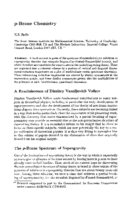 (PDF) p-Brane chemistry