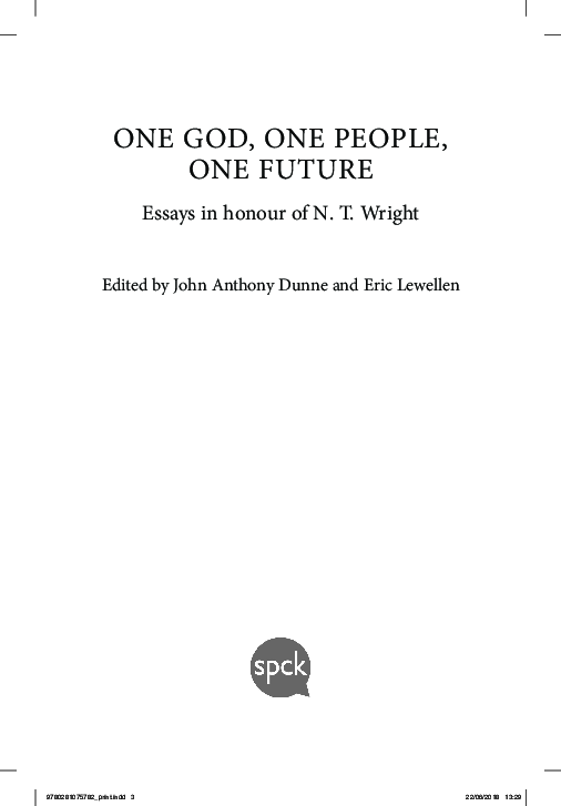 (PDF) Paul, Poverty and the Powers: The Eschatological Body of Christ ...