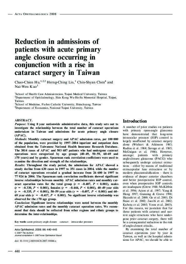 (PDF) Reduction in admissions of patients with acute primary angle ...