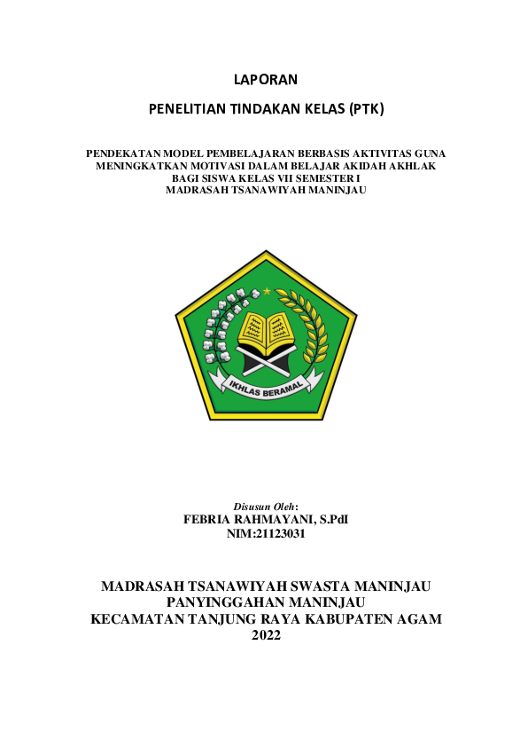 (PDF) LAPORAN PTK IRA SIKLUS 1 DAN 2 BAB IV dan BAB V