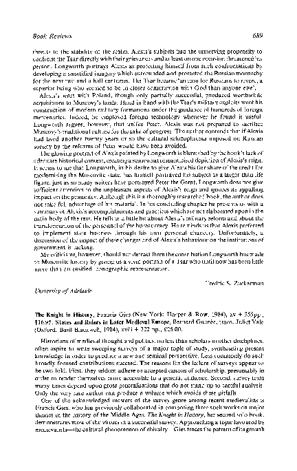 (PDF) The Knight in History