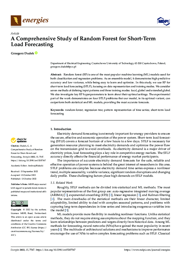 (PDF) A Comprehensive Study of Random Forest for Short-Term Load ...