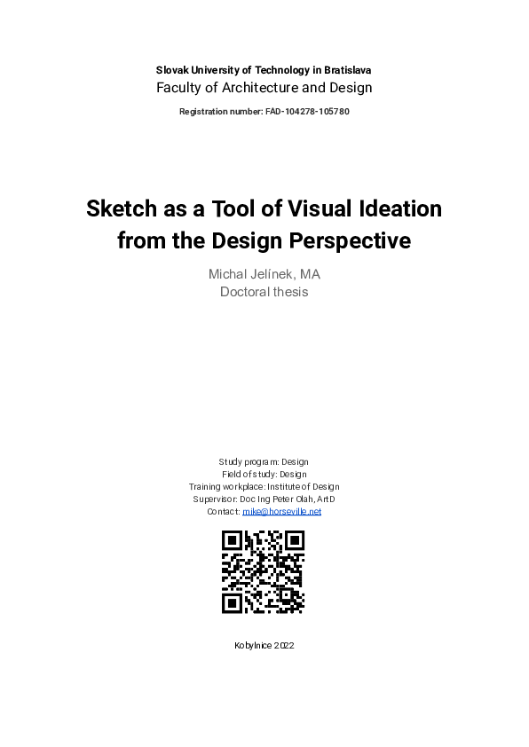 (PDF) Sketch as a Tool of Visual Ideation from the Design Perspective