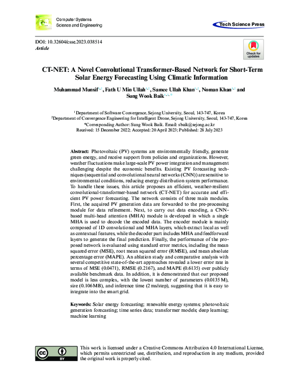 (PDF) CT-NET: A Novel Convolutional Transformer-Based Network for Short-Term Solar Energy ...
