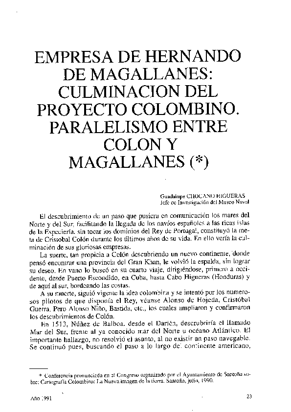 (PDF) Empresa de Hernando de Magallanes; culminación del proyecto ...