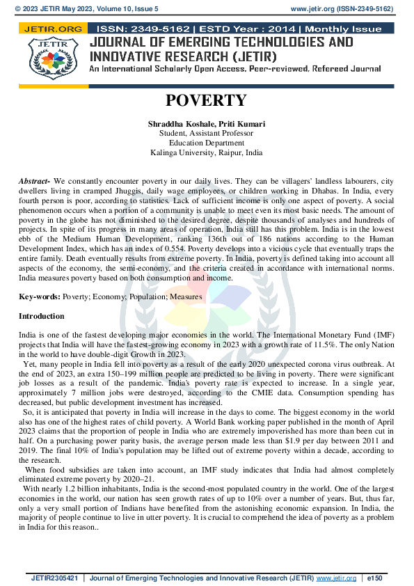 (PDF) Poverty