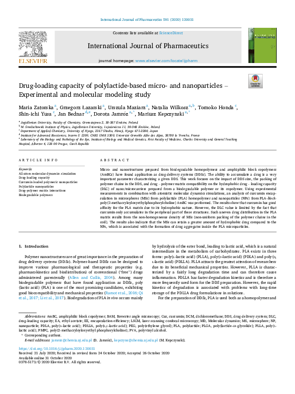 (PDF) Drug-loading capacity of polylactide-based micro- and ...