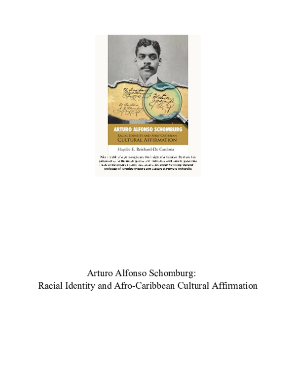 (DOC) Arturo Alfonso Schomburg