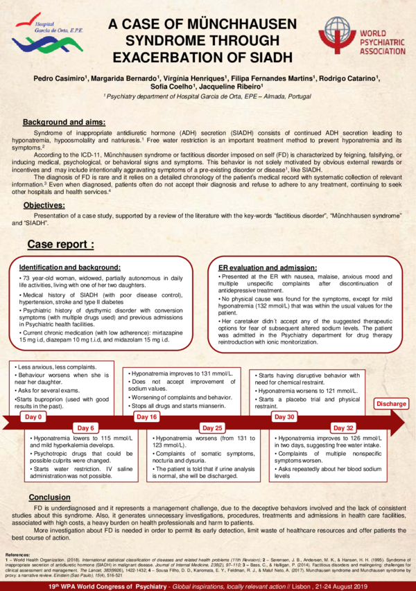 (PDF) A Case of Münchhausen Syndrome Through Exacerbation of Siadh