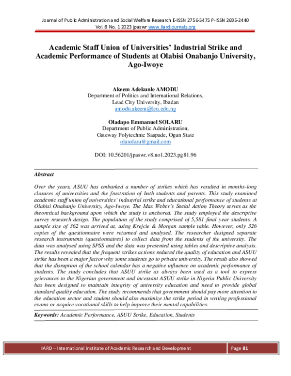 (PDF) Academic Staff Union of Universities