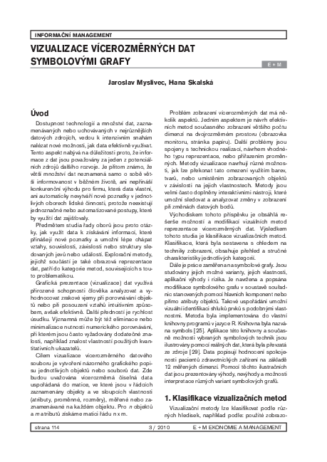 (PDF) Visualization of multidimensional data using symbol plots | Hana Skalska - Academia.edu