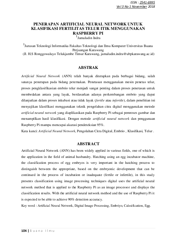 (PDF) Penerapan Artificial Neural Network Untuk Klasifikasi Fertilitas ...