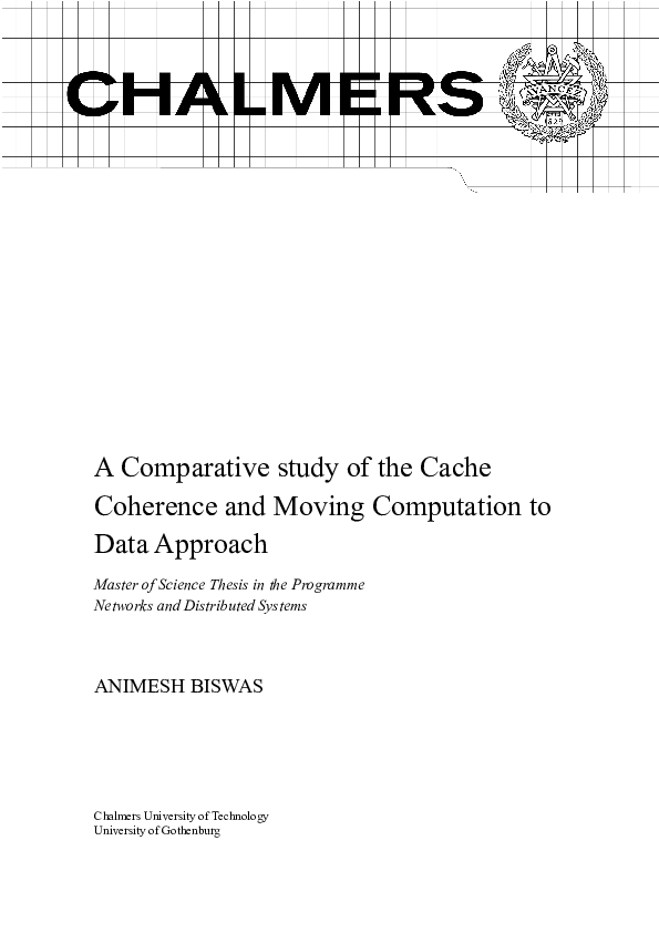 (PDF) A Comparative study of the Cache Coherence and Moving Computation to Data Approach