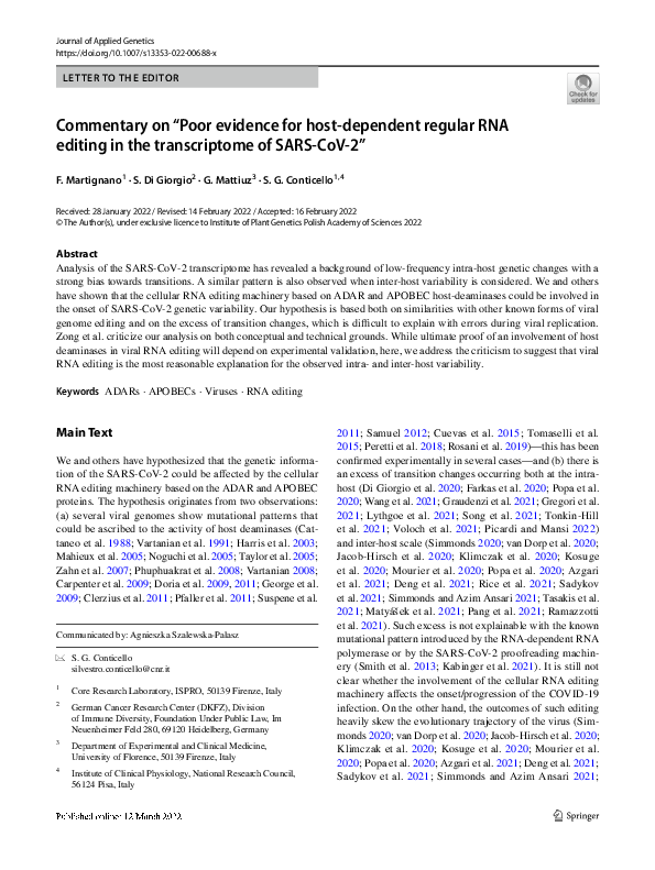 (PDF) Commentary on “Poor evidence for host-dependent regular RNA ...