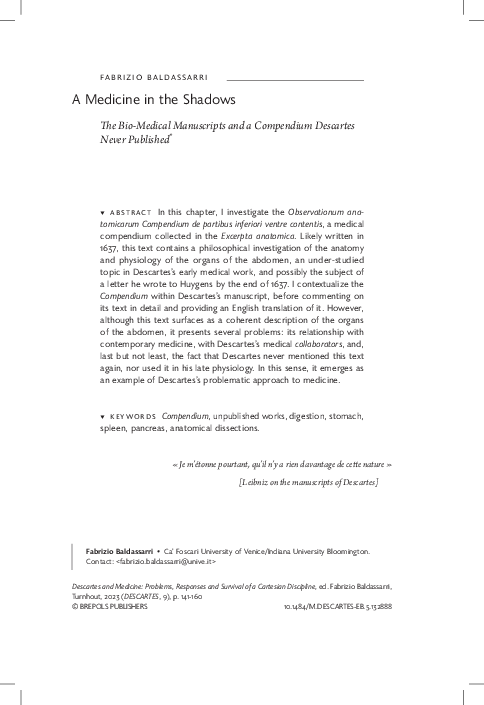 (PDF) A Medicine in the Shadows: The Bio-Medical Manuscripts and a ...