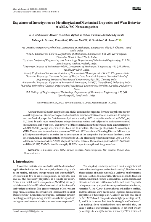 (PDF) Experimental Investigation on Metallurgical and Mechanical ...