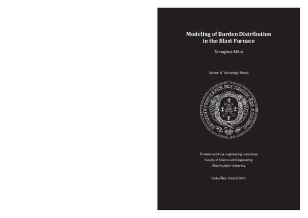 (PDF) Modeling of burden distribution in the blast furnace