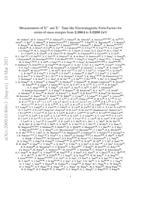 Pdf Measurements Of Σ And Σ− Time Like Electromagnetic Form Factors For Center Of Mass