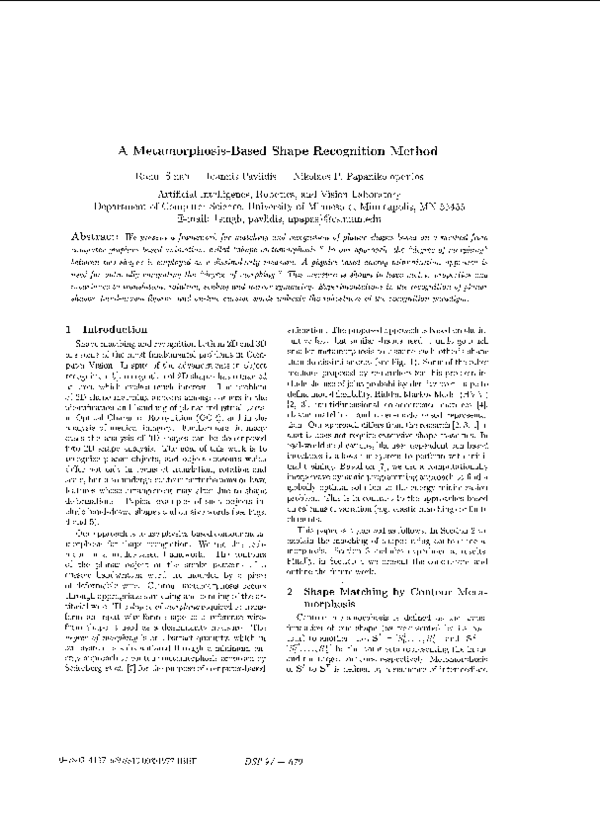 (PDF) A metamorphosis-based shape recognition method | Rahul Singh ...