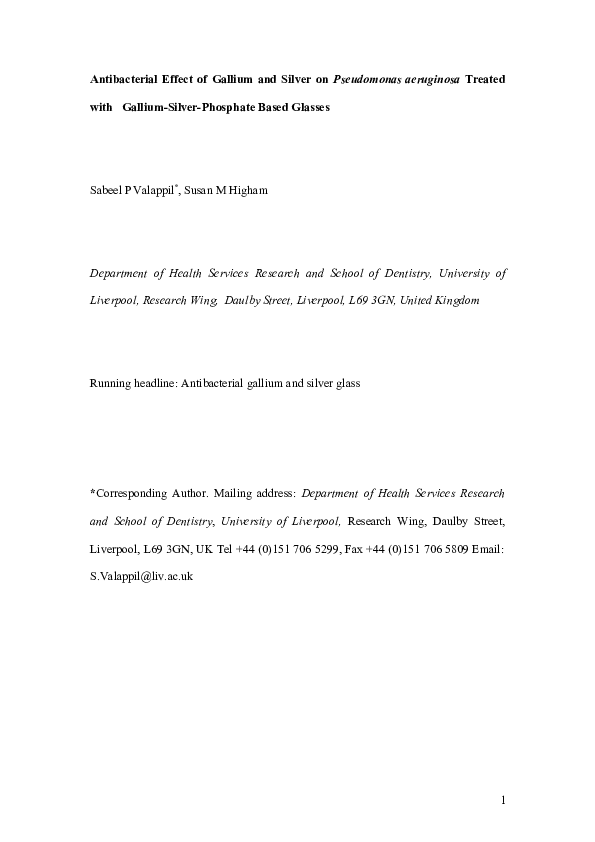 (DOC) Antibacterial effect of gallium and silver on Pseudomonas aeruginosa treated with gallium ...