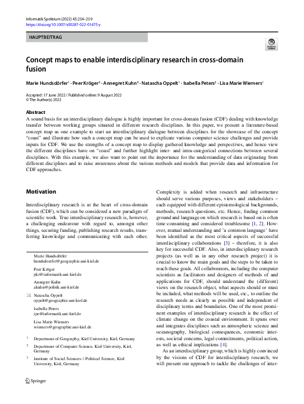 (PDF) Concept maps to enable interdisciplinary research in cross-domain fusion | Natascha Oppelt ...