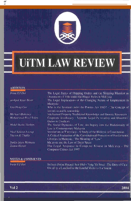 (PDF) The legal response to computer misuse in Malaysia - The computer ...