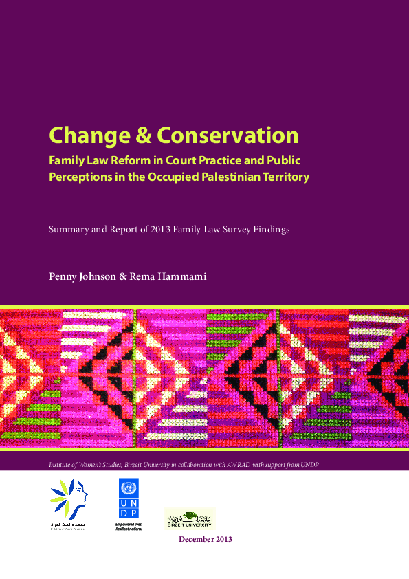 (PDF) Change & conservation : family law reform in court practice and ...