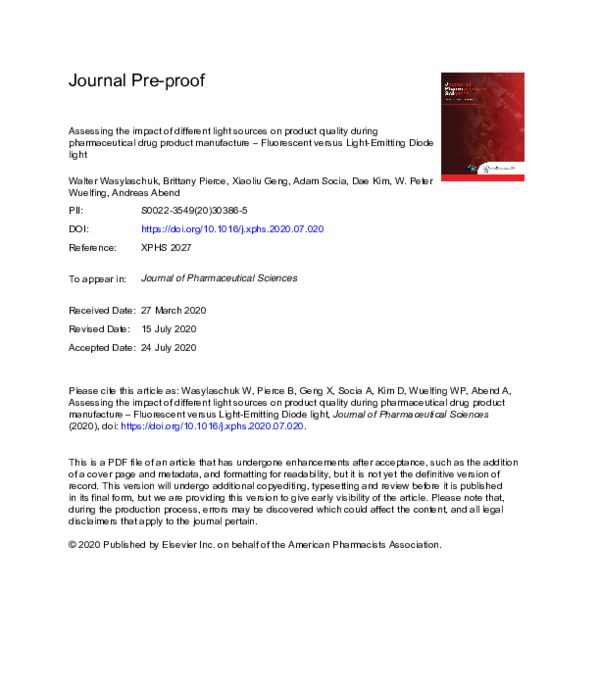 (PDF) Assessing the Impact of Different Light Sources on Product ...