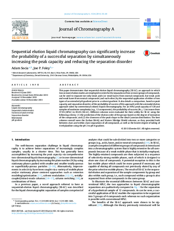 (PDF) Sequential elution liquid chromatography can significantly ...