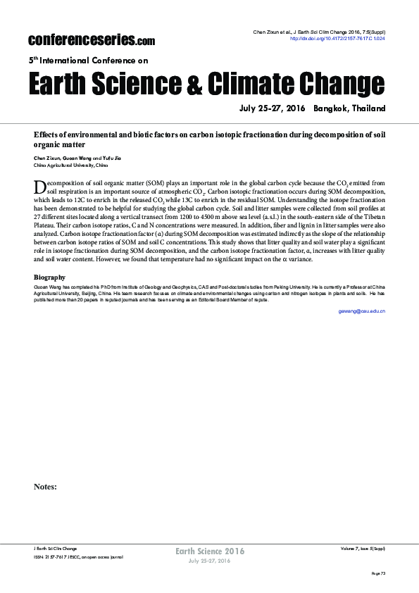 (PDF) Climate change and soils