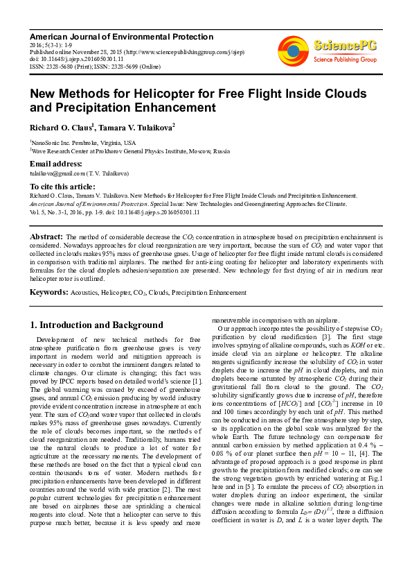 (PDF) New Methods for Helicopter for Free Flight Inside Clouds and ...