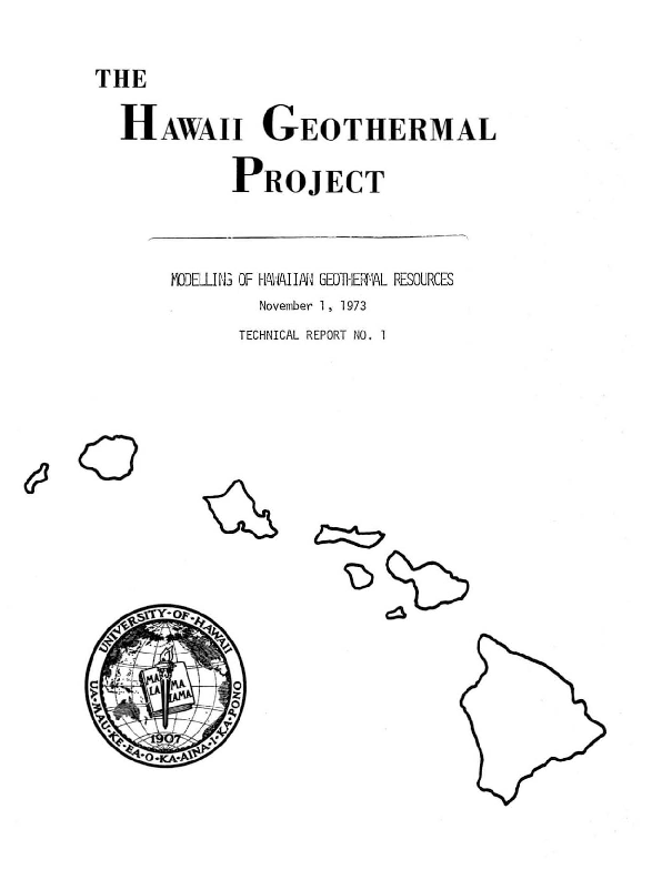 (PDF) Hawaii Geothermal Project: Modeling of Hawaiian Geothermal Resources