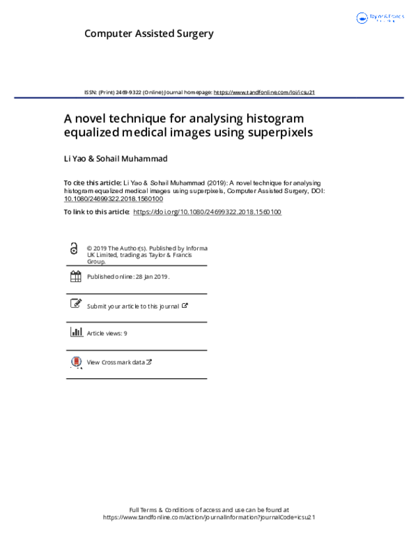 (PDF) A novel technique for analysing histogram equalized medical ...