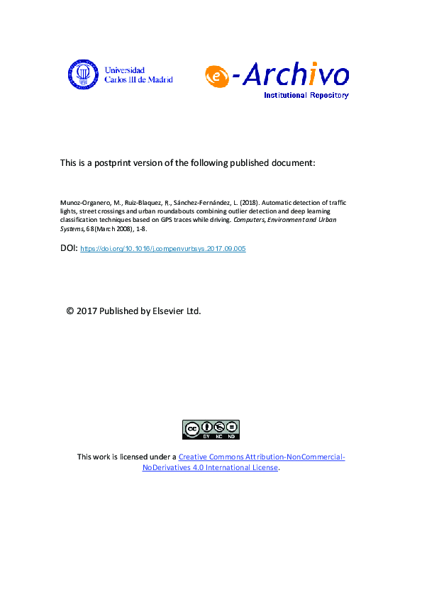 Pdf Automatic Detection Of Traffic Lights Street Crossings And Urban