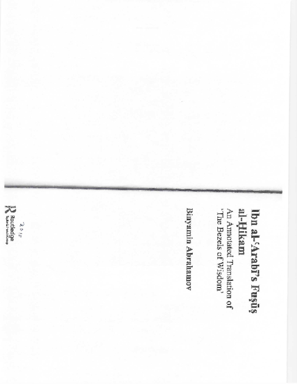 (PDF) Fusus al Hikam