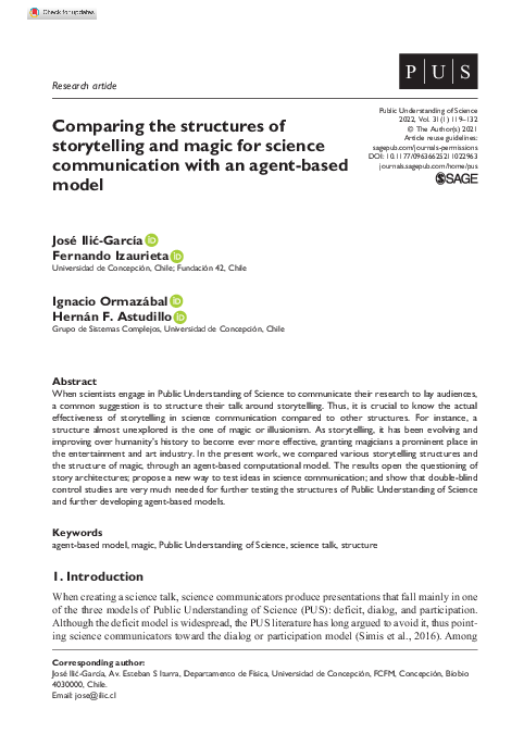 (PDF) Comparing the structures of storytelling and magic for science ...